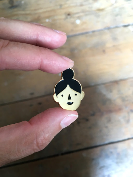 ‘Girl’ Enamel Pin – Nina Cosford Shop