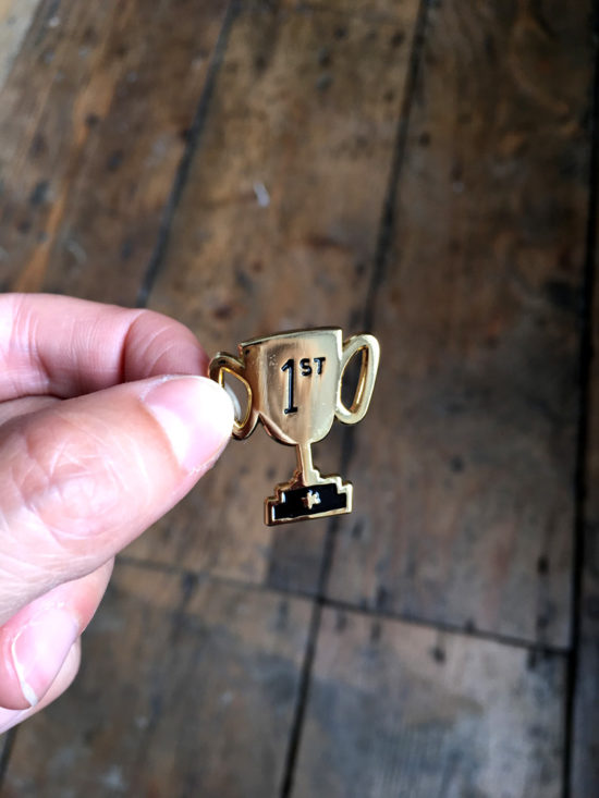 ‘Trophy’ Enamel Pin – Nina Cosford Shop