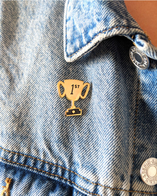 ‘Trophy’ Enamel Pin – Nina Cosford Shop
